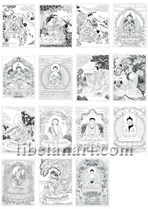 Set Of 15 Lineage Holder Notecards Postcard by Robert Beer