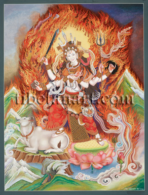 Rudrani-maheshvari Giclee Print by Uday Charan Shrestha